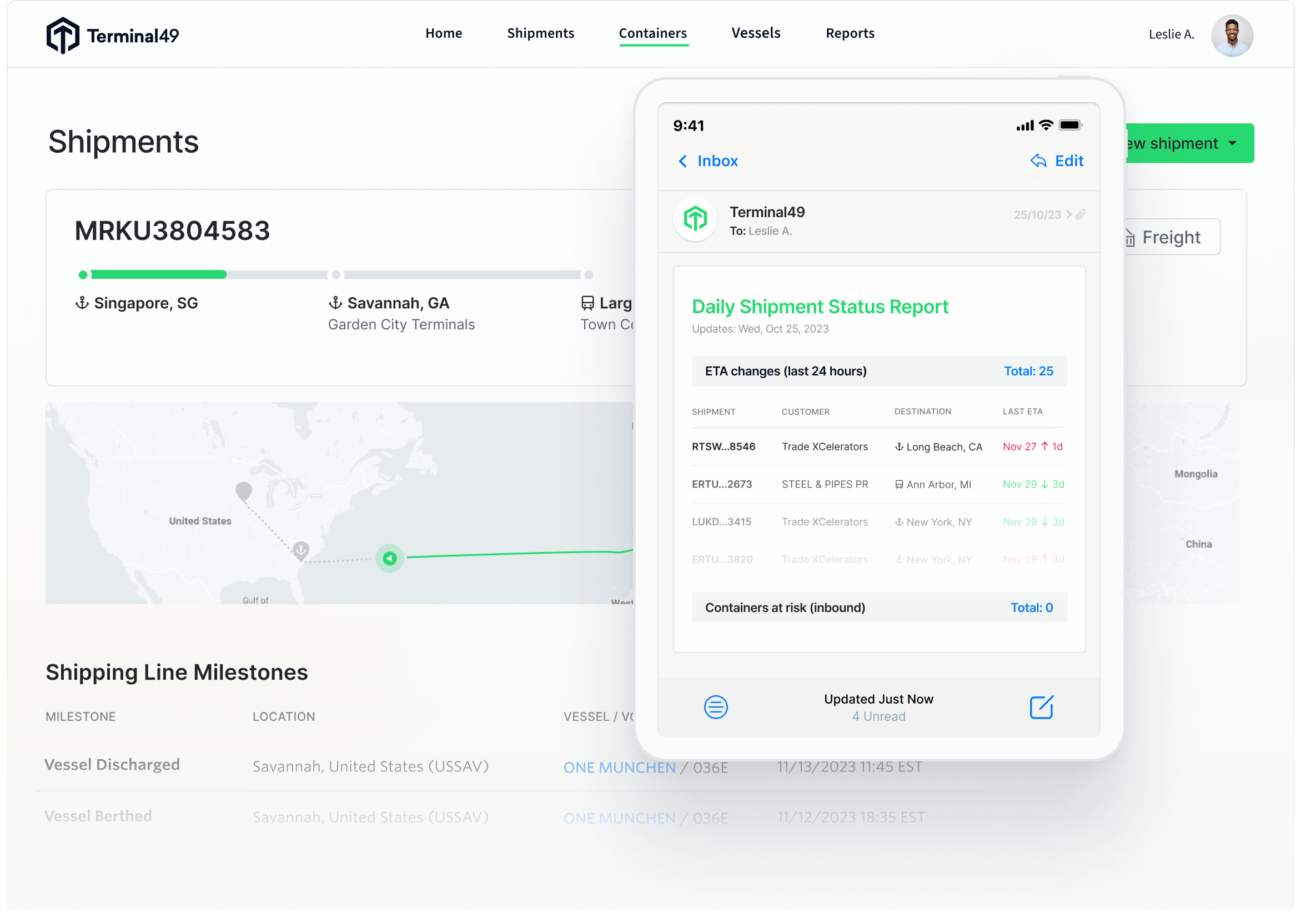 Intermodal Rail Container Tracking for Class 1 Rail Carriers | Terminal49